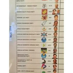 Other | South African 1994 Voting Ballot Election Mandela W Certificate ...